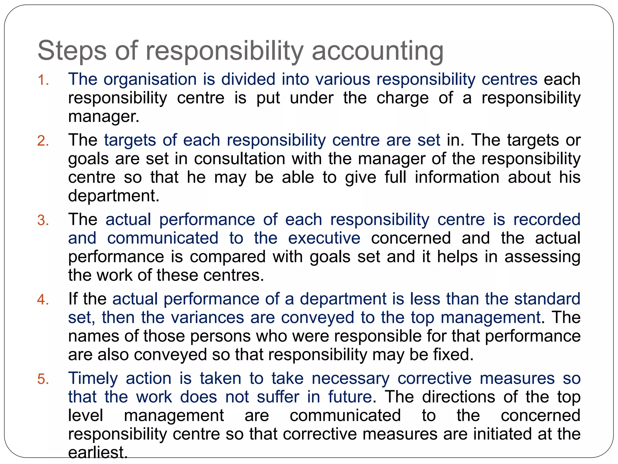 Responsibility Accounting | PPTX