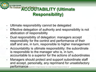 Resposnibility and delegation | PDF