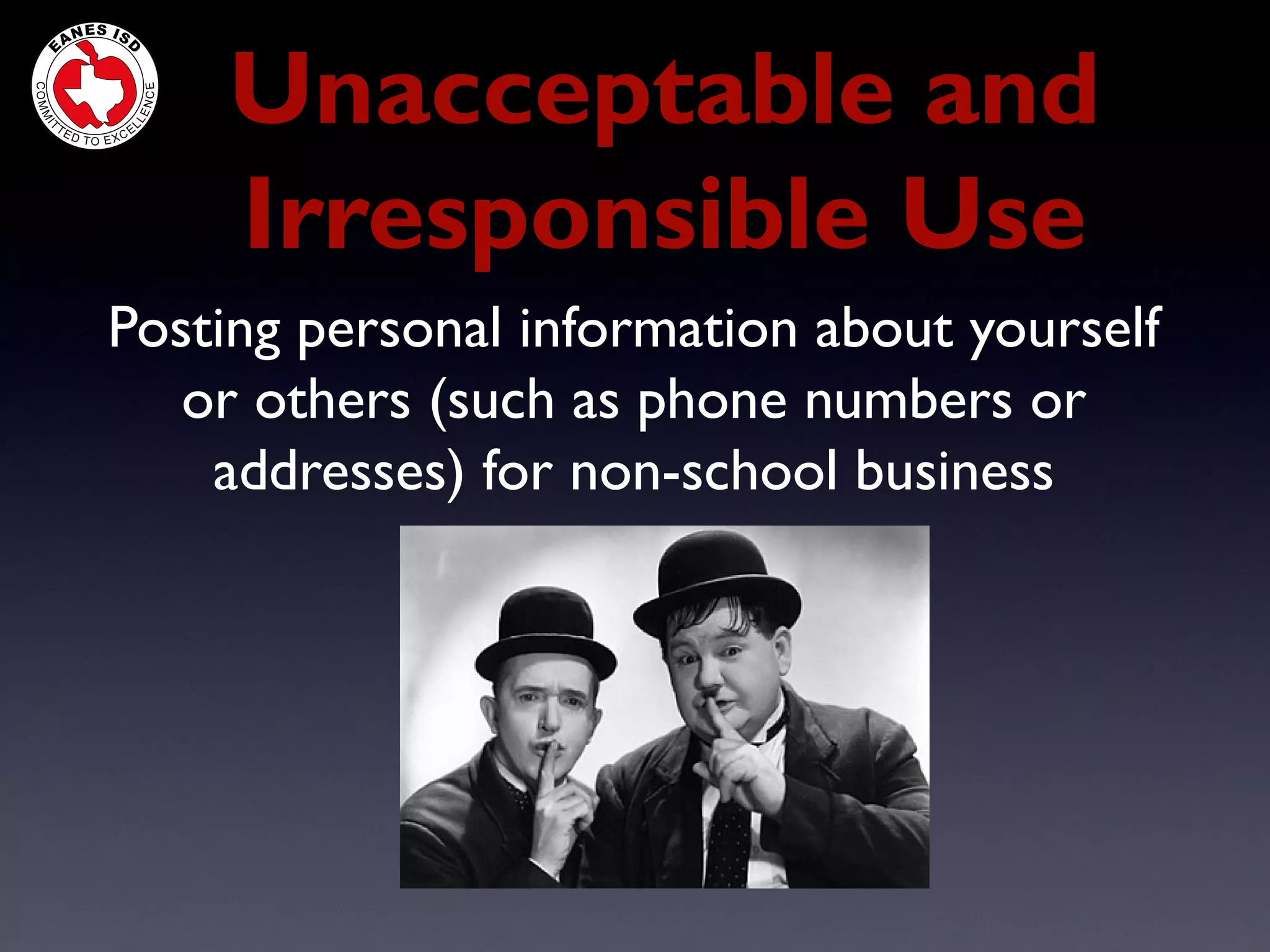 Responsible use presentation | PPT
