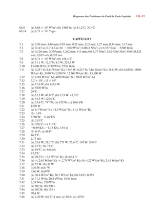 Respostas Incropera 6ed | PDF