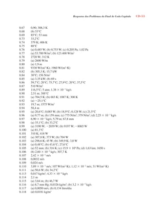 Respostas Incropera 6ed | PDF