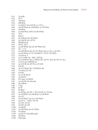 Respostas Incropera 6ed | PDF