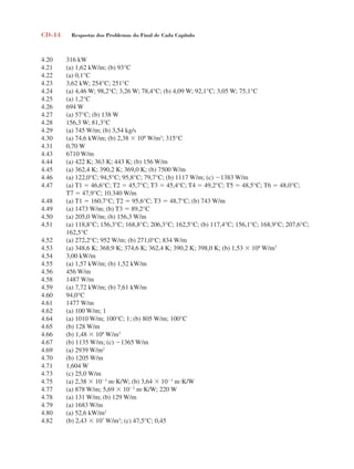 Respostas Incropera 6ed | PDF