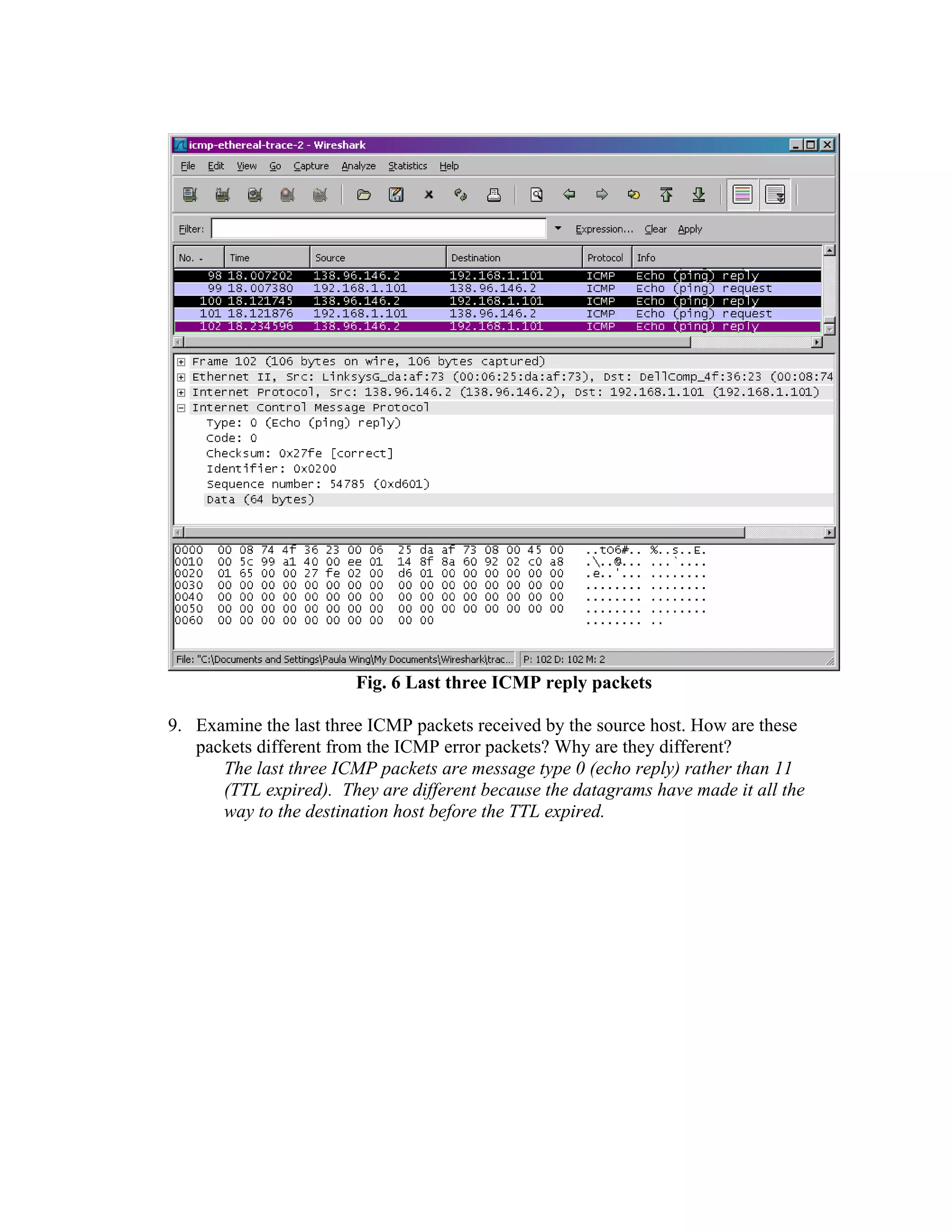 Respostas wireshark icmp | PDF | Computer Networking | Computing
