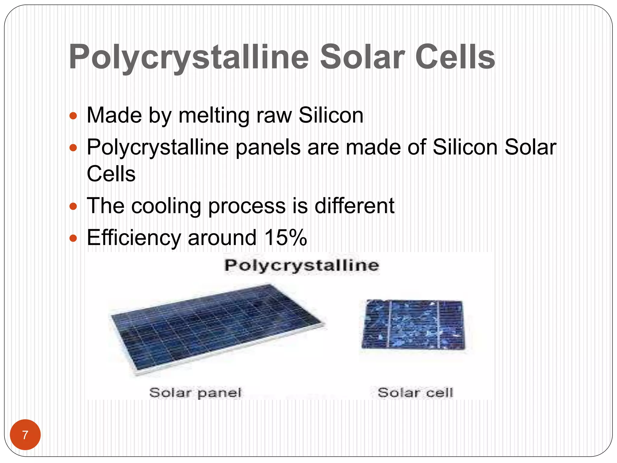 Material for Different Types of Solar Cell Construction for Higher ...
