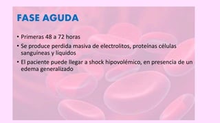 Respuesta fisiologica a la lesion por quemadura | PPT