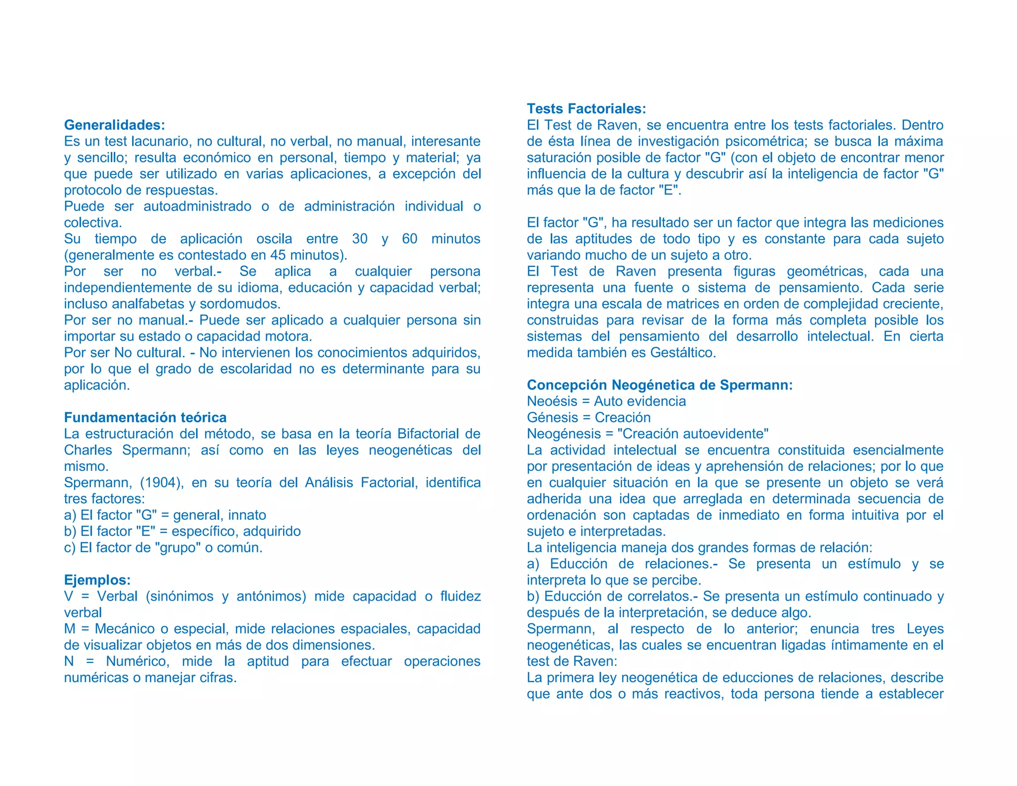 Respuestas del Raven para adultos | PDF