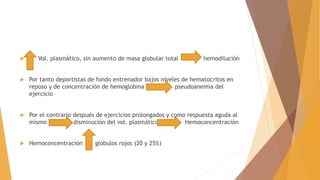 Respuestas y adaptaciones hematológicas al ejercicio | PDF