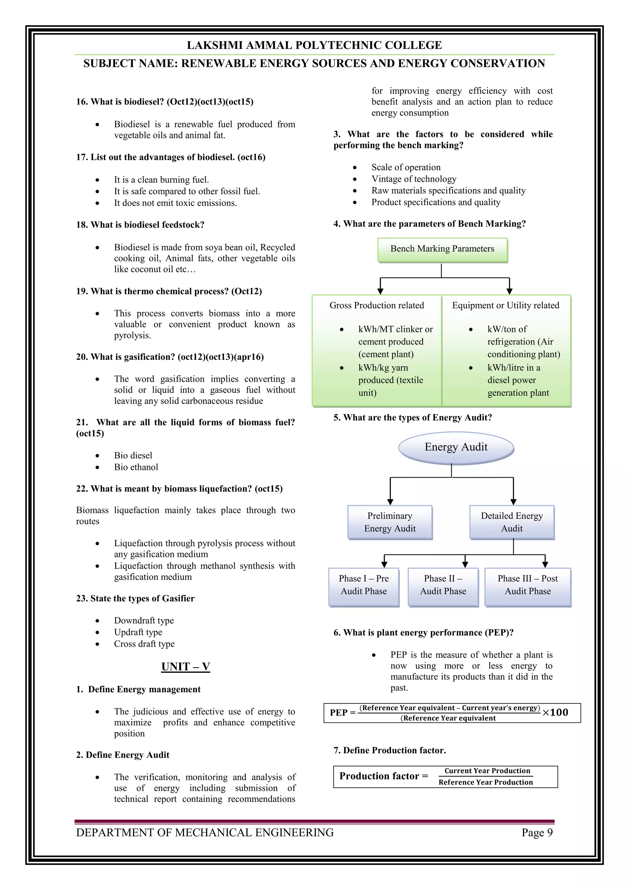 Renewable Energy Sources and Energy Conservation 2 markspdf | PDF