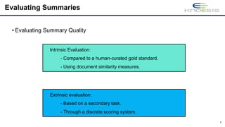 ResQu: A Framework for Automatic Evaluation of Knowledge-Driven Automatic Summarization | PPTX ...