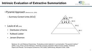 ResQu: A Framework for Automatic Evaluation of Knowledge-Driven Automatic Summarization | PPTX ...