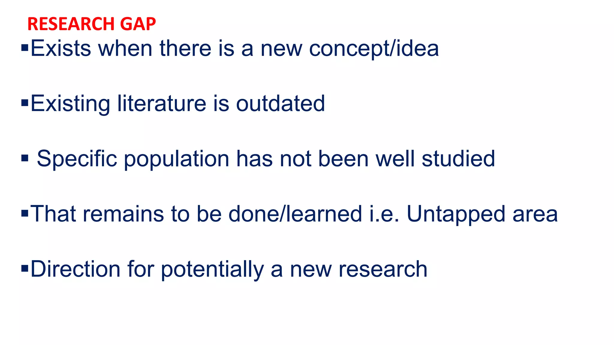 RESREARCH GAP & RESEARCH DESIGN by Dr Mohmed Amin Mir.pptx
