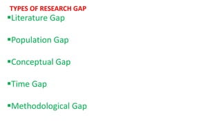 RESREARCH GAP & RESEARCH DESIGN by Dr Mohmed Amin Mir.pptx