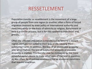 Ressetlement and rehabitation | PPTX