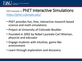 Open Educational Resources (OER) in STEM Courses | PPT