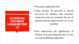 Res subjudice: Stay of Suit :- Section 10 C. P. C | PDF