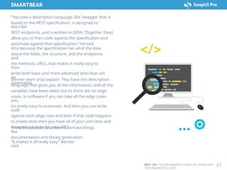 Beginner's Guide REST Basics - 101 by Smartbear | PPT