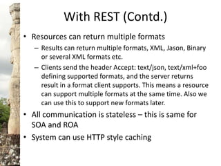 Developing Distributed Web Applications, Where does REST fit in? | PPT