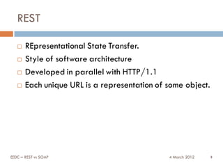 REST vs SOAP | PPT