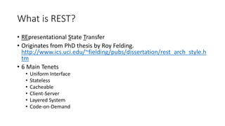 RESTful Services | PPT