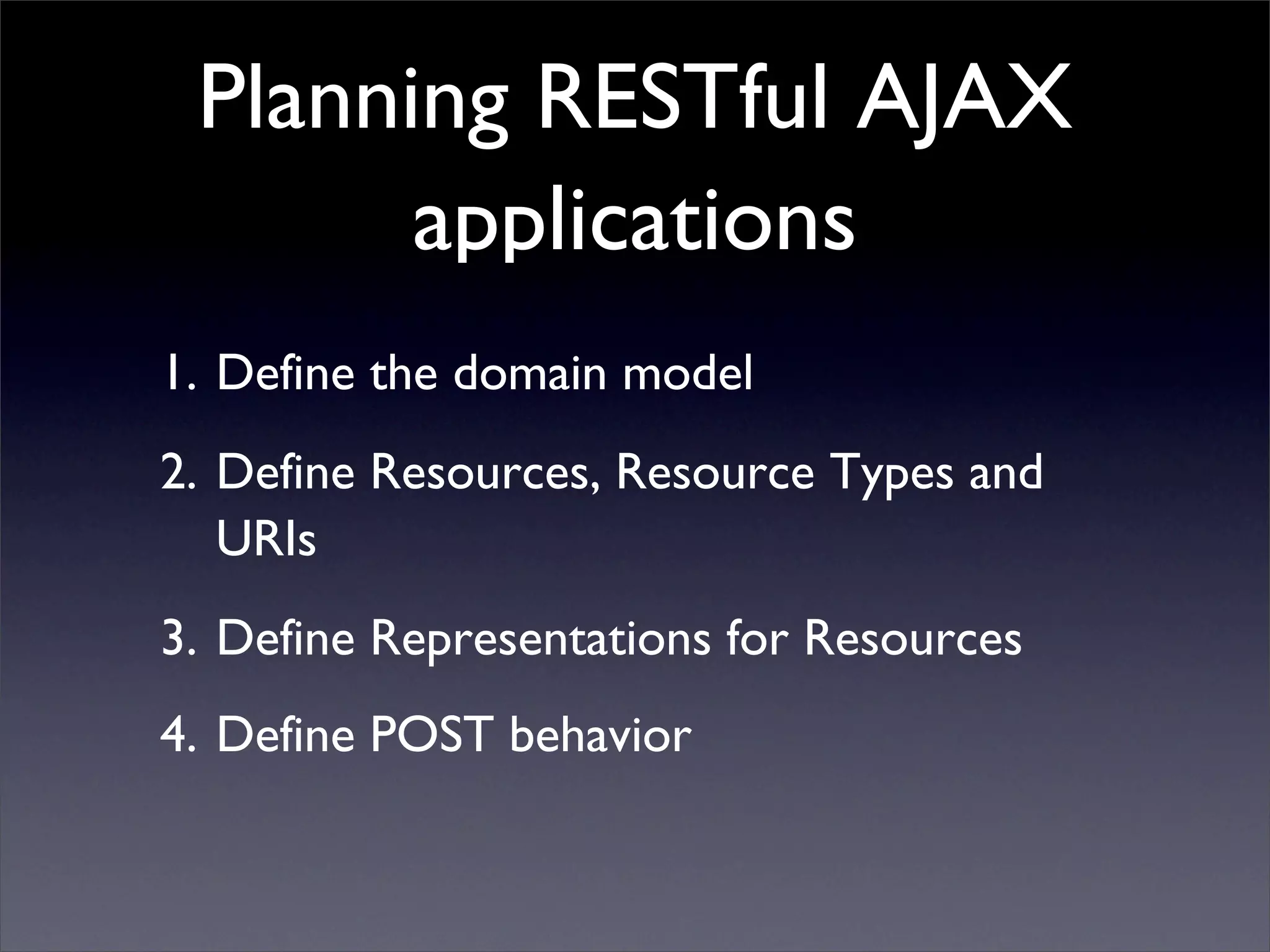 REST and AJAX Reconciled | PPT