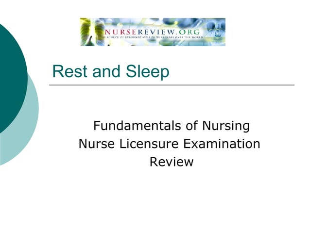Rest And Sleep | PPT | Sleep Disorders | Diseases and Conditions