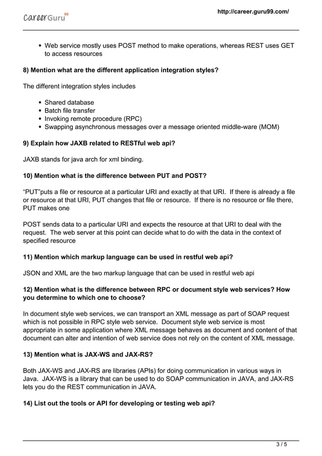 Rest api-interview | PDF