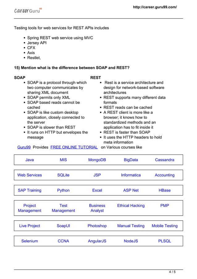Rest api-interview | PDF