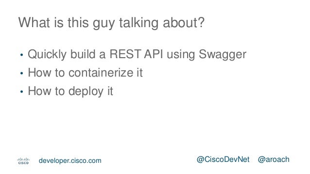 Containerizing a REST API and Deploying to Kubernetes Containerizing a REST API and Deploying to Kubernetes