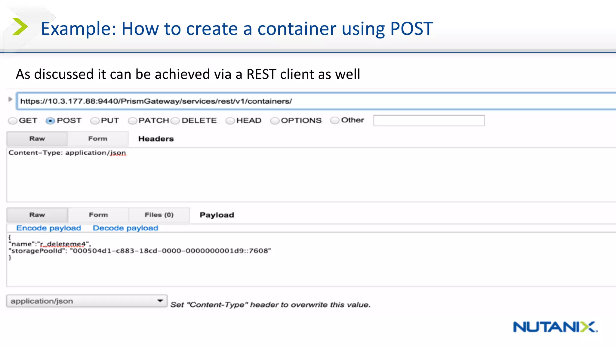 REST API Overview with Nutanix | PPT