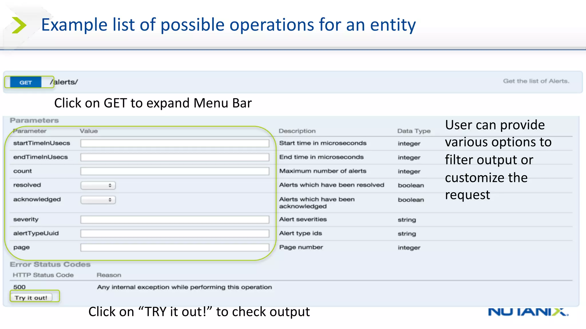 REST API Overview with Nutanix | PPT