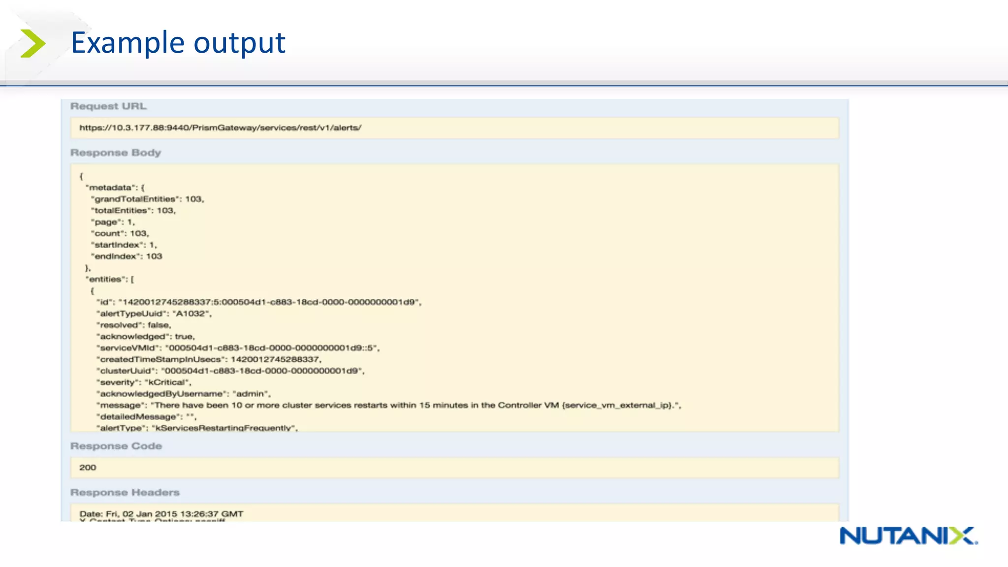 REST API Overview with Nutanix | PPT