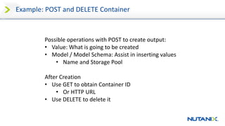 REST API Overview with Nutanix | PPT