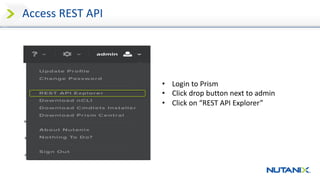 REST API Overview with Nutanix | PPT