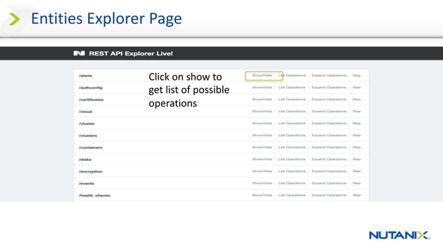 REST API Overview with Nutanix | PPT
