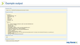 REST API Overview with Nutanix | PPT