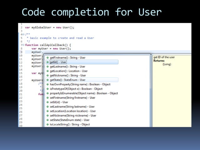Rest api code completion for javascript - dotjs 2015 | PPT