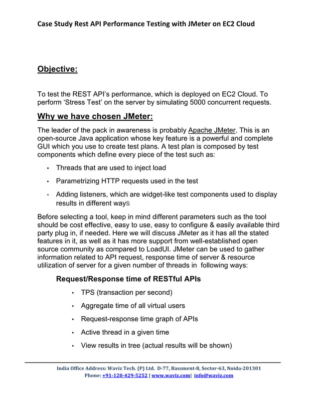 Rest Api Performance Testing With Jmeter And Ec2 Pdf