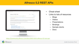Alfresco 5.2 REST API | PPT