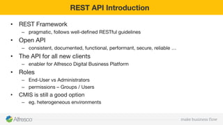Alfresco 5.2 REST API | PPT