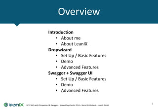 Simple REST-APIs with Dropwizard and Swagger | PPT