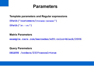 RestFull Webservices with JAX-RS | ODP