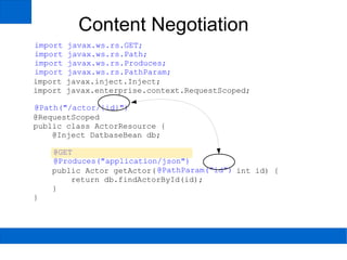 RestFull Webservices with JAX-RS | ODP