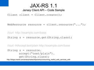 RestFull Webservices with JAX-RS | ODP