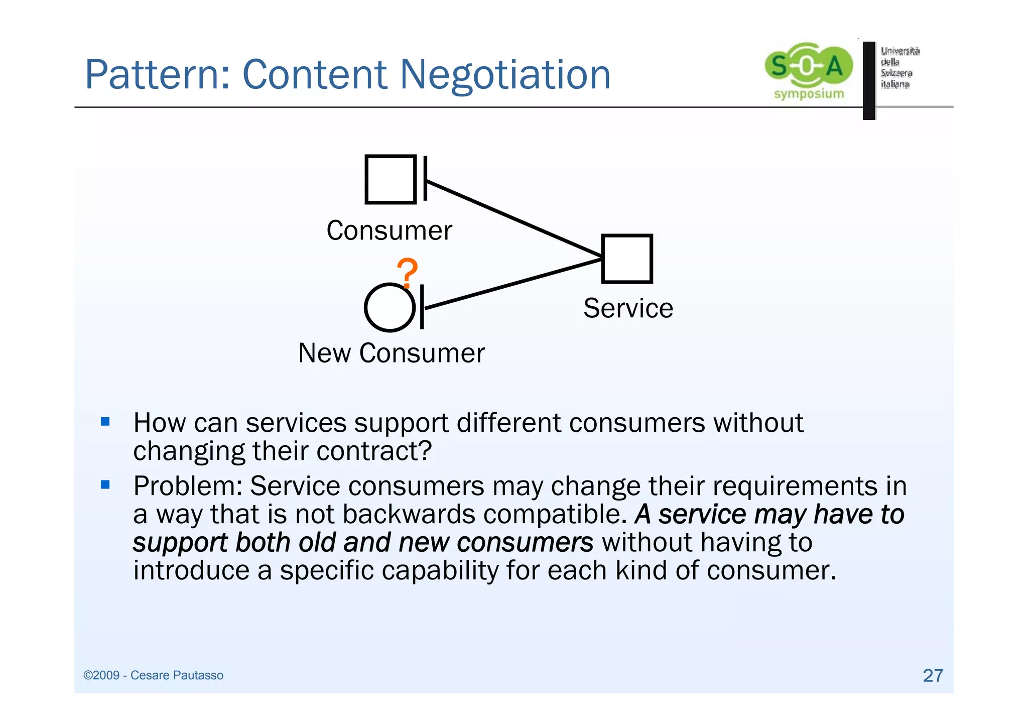 Some REST Design Patterns (and Anti-Patterns) - SOA Symposium 2009 | PDF