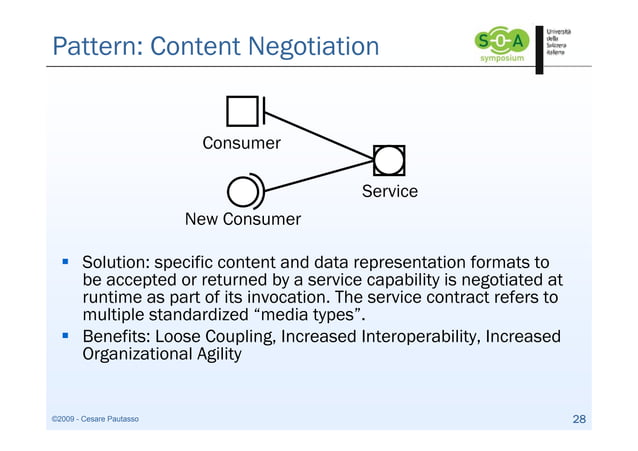 Some REST Design Patterns (and Anti-Patterns) - SOA Symposium 2009