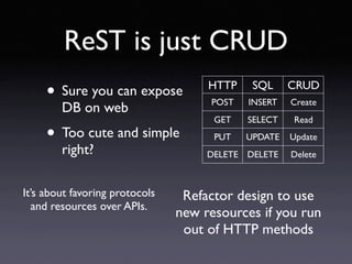 ReST Vs SOA(P) ... Yawn | PPT