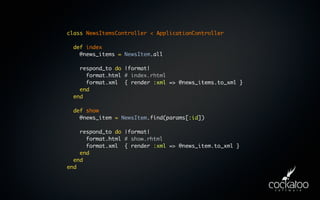 Using REST and XML Builder for legacy XML | PPT