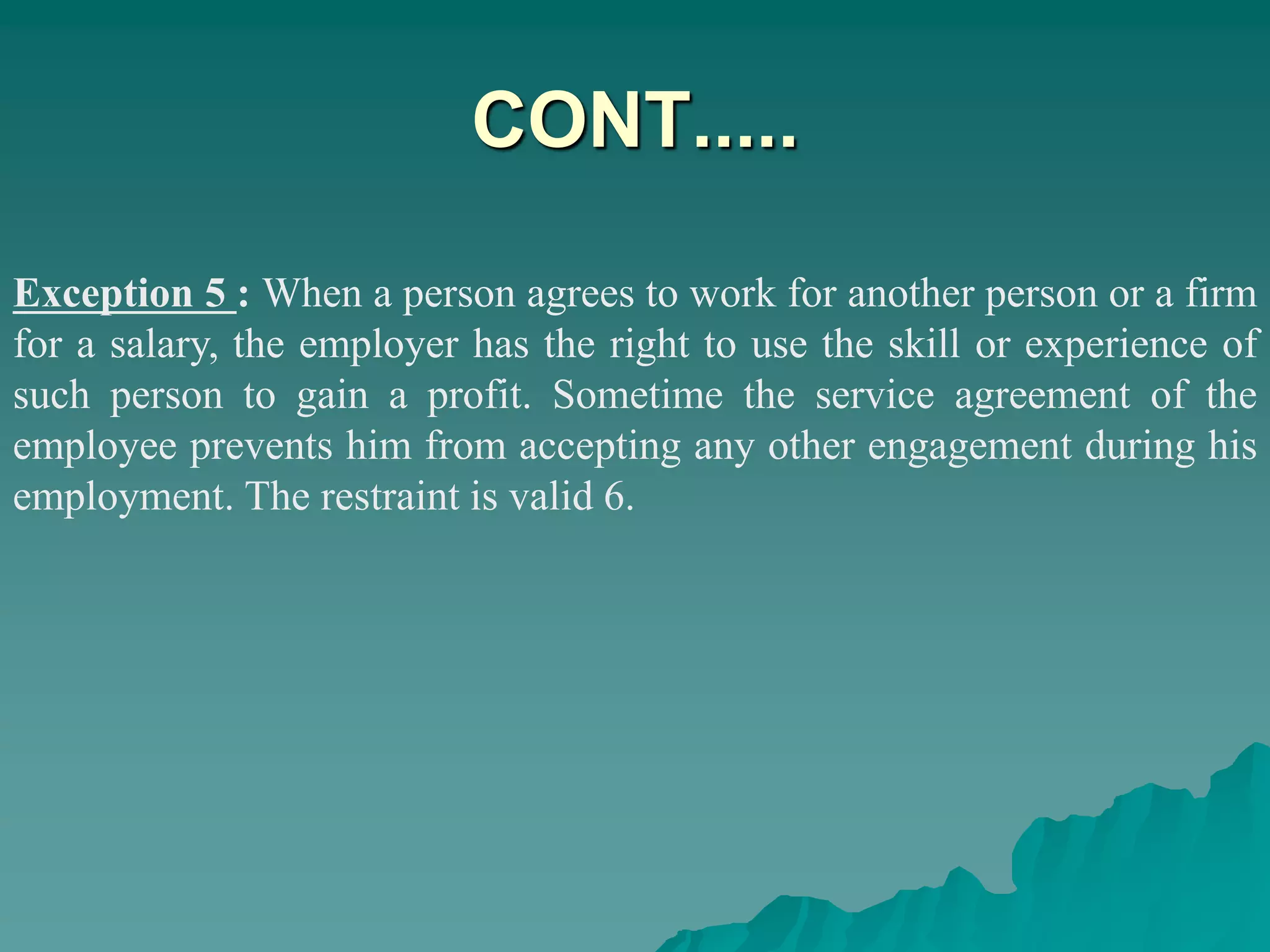 Restraint of trade - Law | PPTX