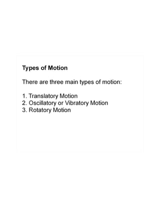 Rest and motion Basic concepts | PDF